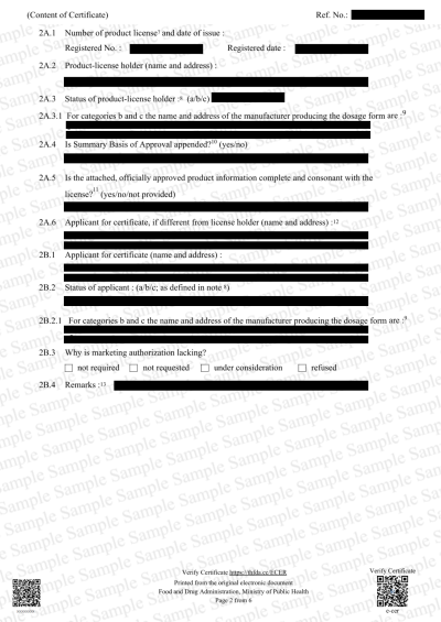 FDA THAI : Food and Drug Administration, Thailand