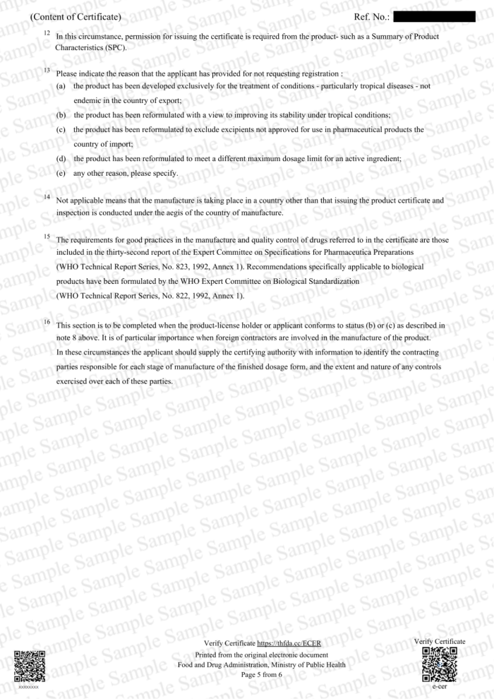 FDA THAI : Food and Drug Administration, Thailand