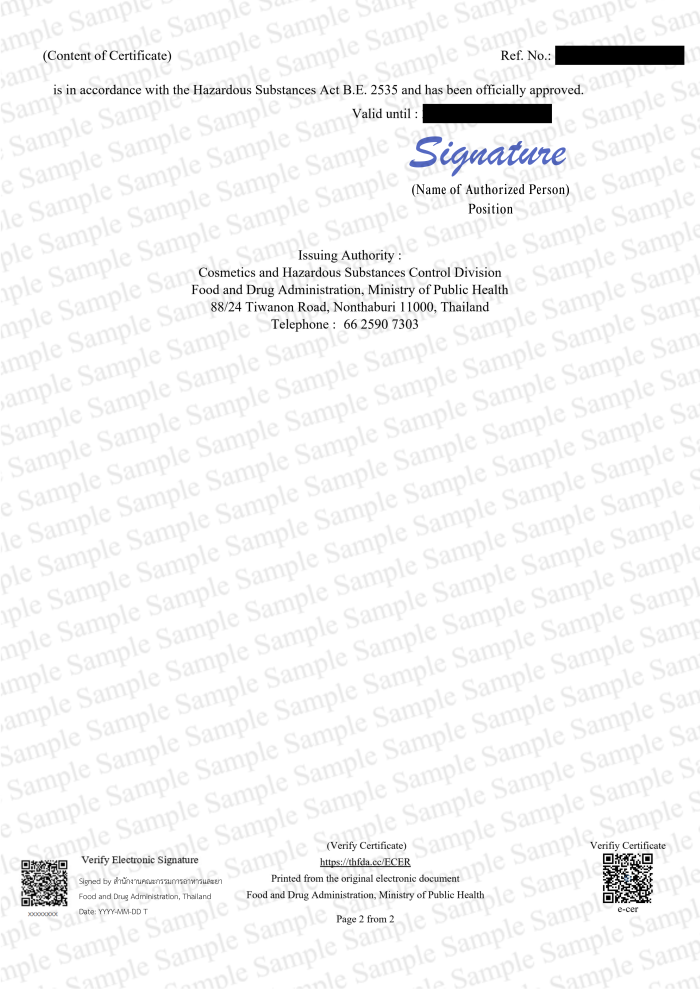 FDA THAI : Food and Drug Administration, Thailand